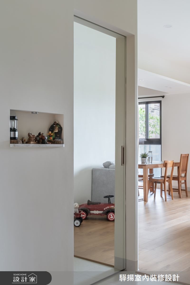 26坪新成屋(5年以下)_現代風玄關餐廳案例圖片_驊揚室內裝修設計有限公司_驊揚_58文森青3F之1－設計家 Searchome