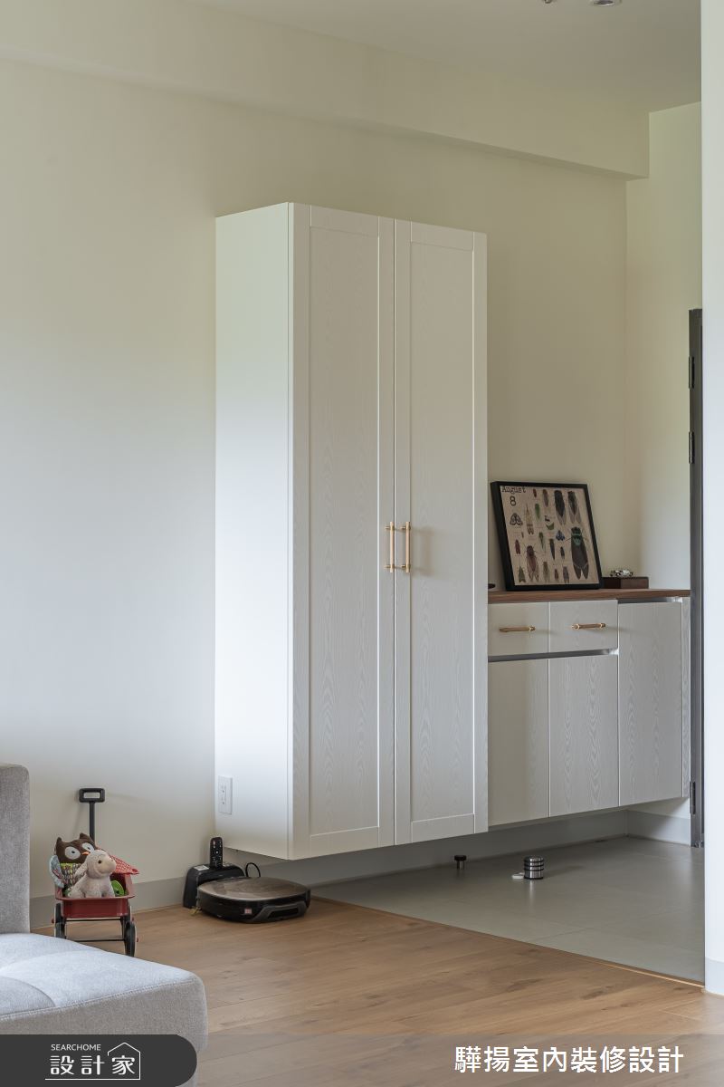 26坪新成屋(5年以下)_現代風玄關案例圖片_驊揚室內裝修設計有限公司_驊揚_58文森青3F之4－設計家 Searchome
