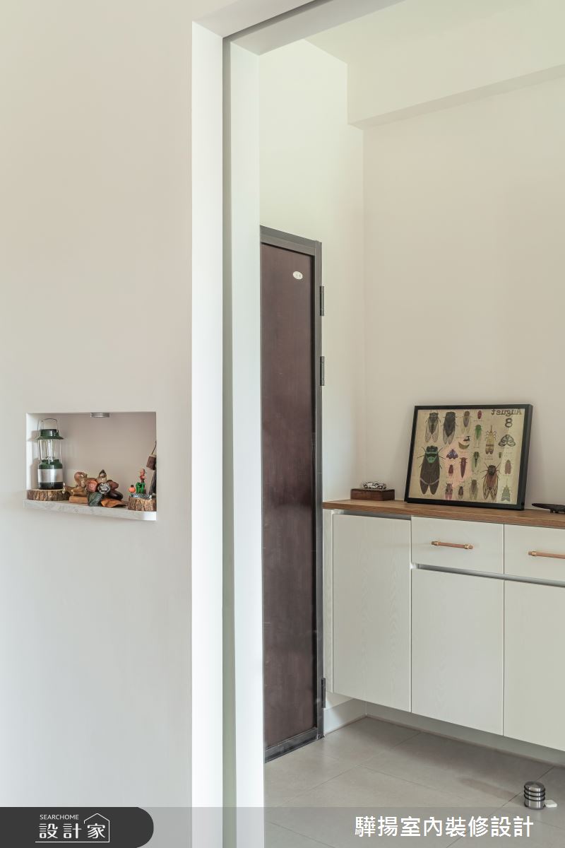 26坪新成屋(5年以下)_現代風玄關案例圖片_驊揚室內裝修設計有限公司_驊揚_58文森青3F之6－設計家 Searchome