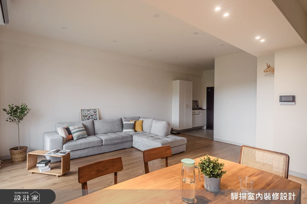 26坪新成屋(5年以下)_現代風客廳餐廳案例圖片_驊揚室內裝修設計有限公司_驊揚_58文森青3F之10－設計家 Searchome