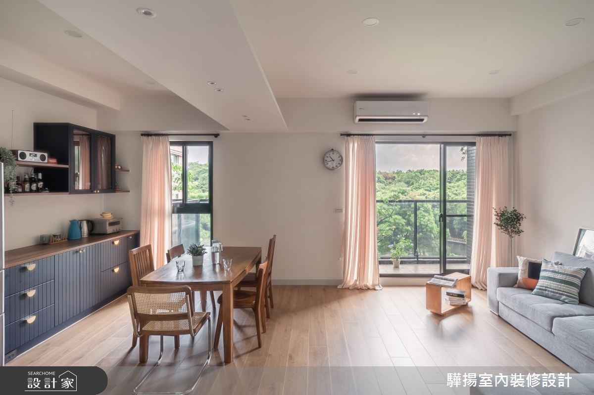 26坪新成屋(5年以下)_現代風客廳餐廳案例圖片_驊揚室內裝修設計有限公司_驊揚_58文森青3F之14－設計家 Searchome