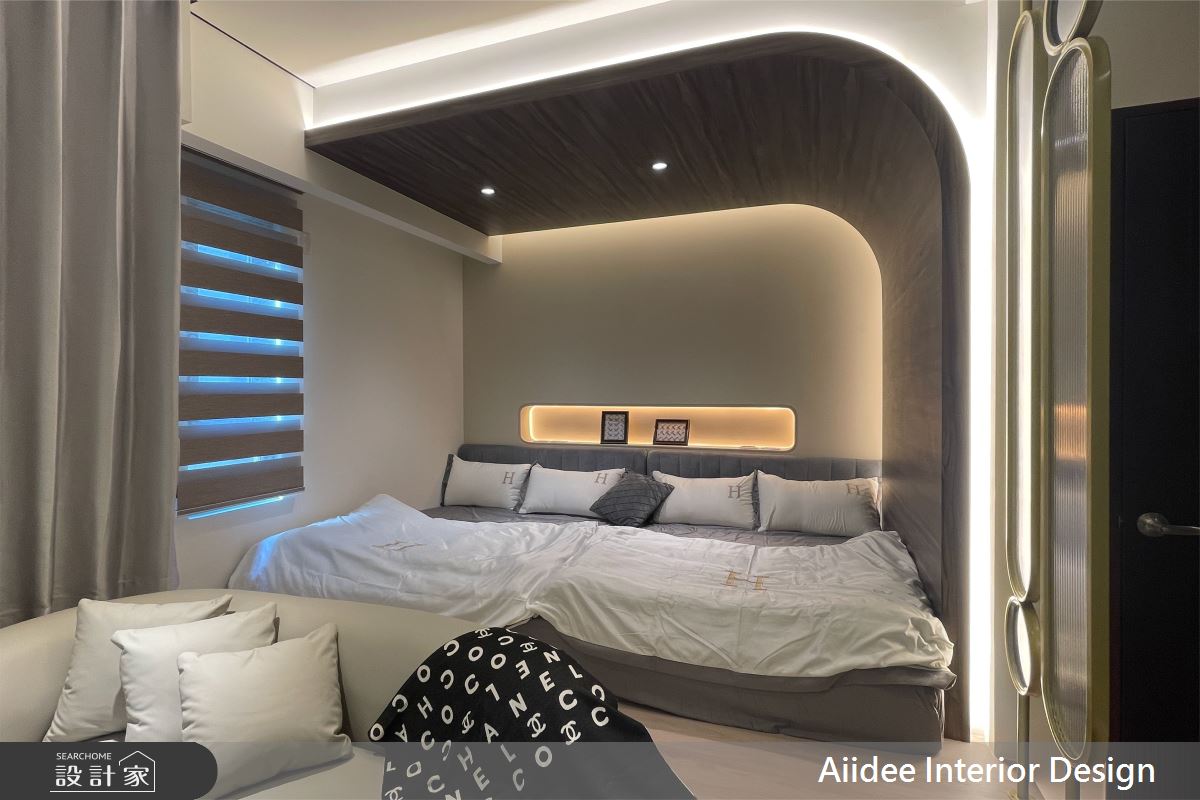 新成屋(5年以下)_奢華風臥室案例圖片_艾迪室內裝修設計有限公司 AIIDEE Design_艾迪16_橋頭奢華飯店宅_7.5坪奢華風_高雄室內設計之9－設計家 Searchome