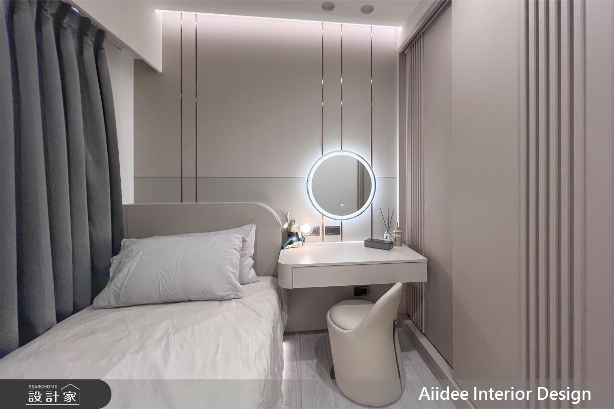 25坪新成屋(5年以下)_現代美式輕奢風客房案例圖片_艾迪室內裝修設計有限公司 AIIDEE Design_艾迪17_京城文學院_25坪現代美式輕奢風_高雄室內設計之13－設計家 Searchome