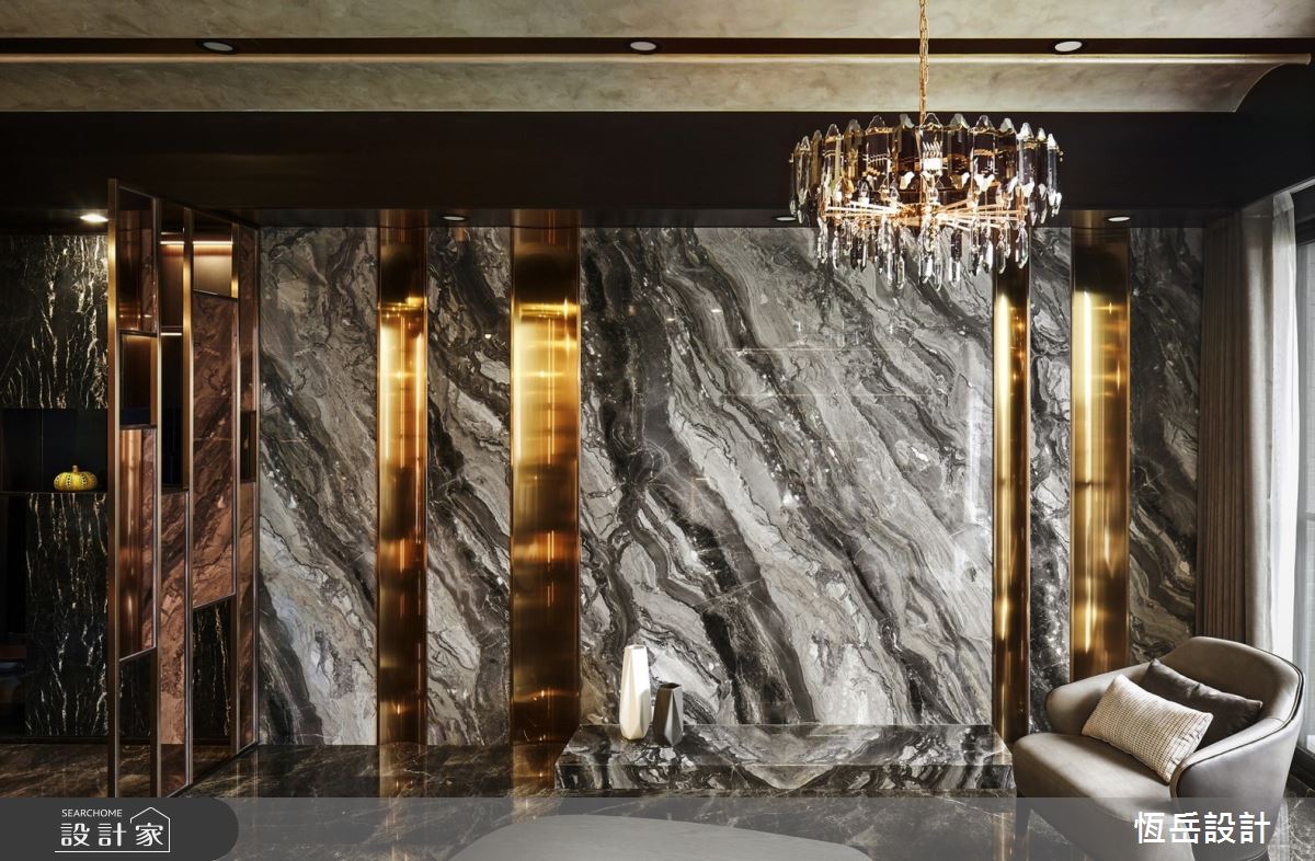 30坪新成屋(5年以下)_奢華風客廳案例圖片_恆岳設計_恆岳_GEST HOUSE之17－設計家 Searchome