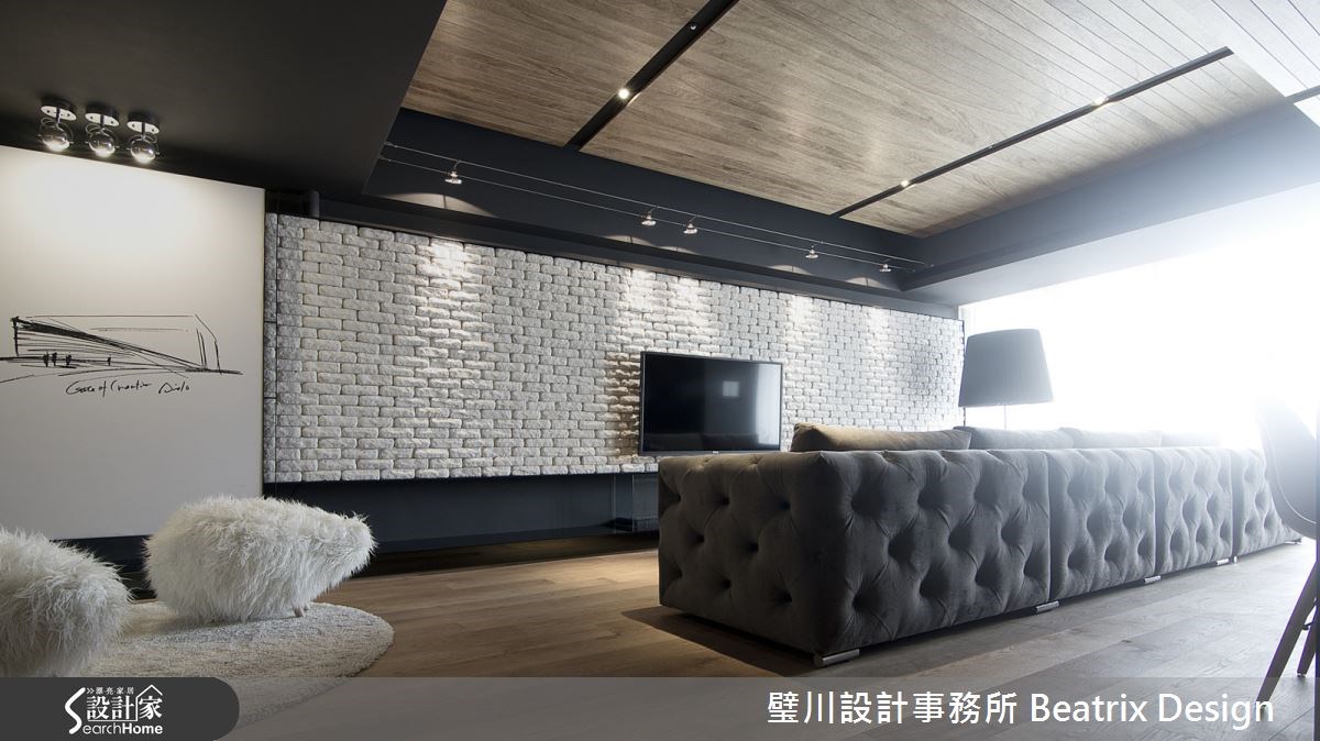 50坪新成屋(5年以下)_現代風客廳案例圖片_璧川設計事務所 Beatrix Design_璧川_隱線之2－設計家 Searchome